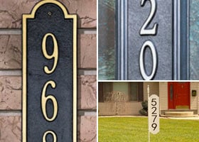 Vertical Address Plaques - MailboxWorks